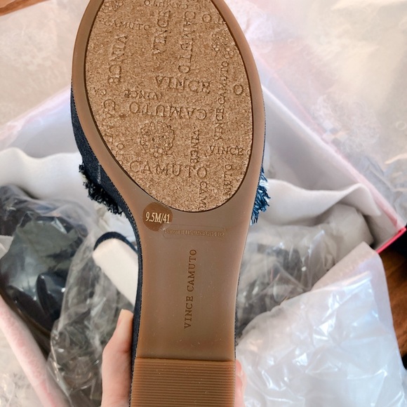 Vince Camuto | Shoes | Vince Camuto Tatchen Wedge In Dark Blue | Poshmark